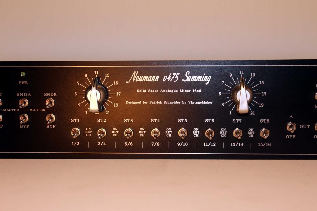 Studio review from Switzerland Vintage Maker 16 Channel active Summing ...