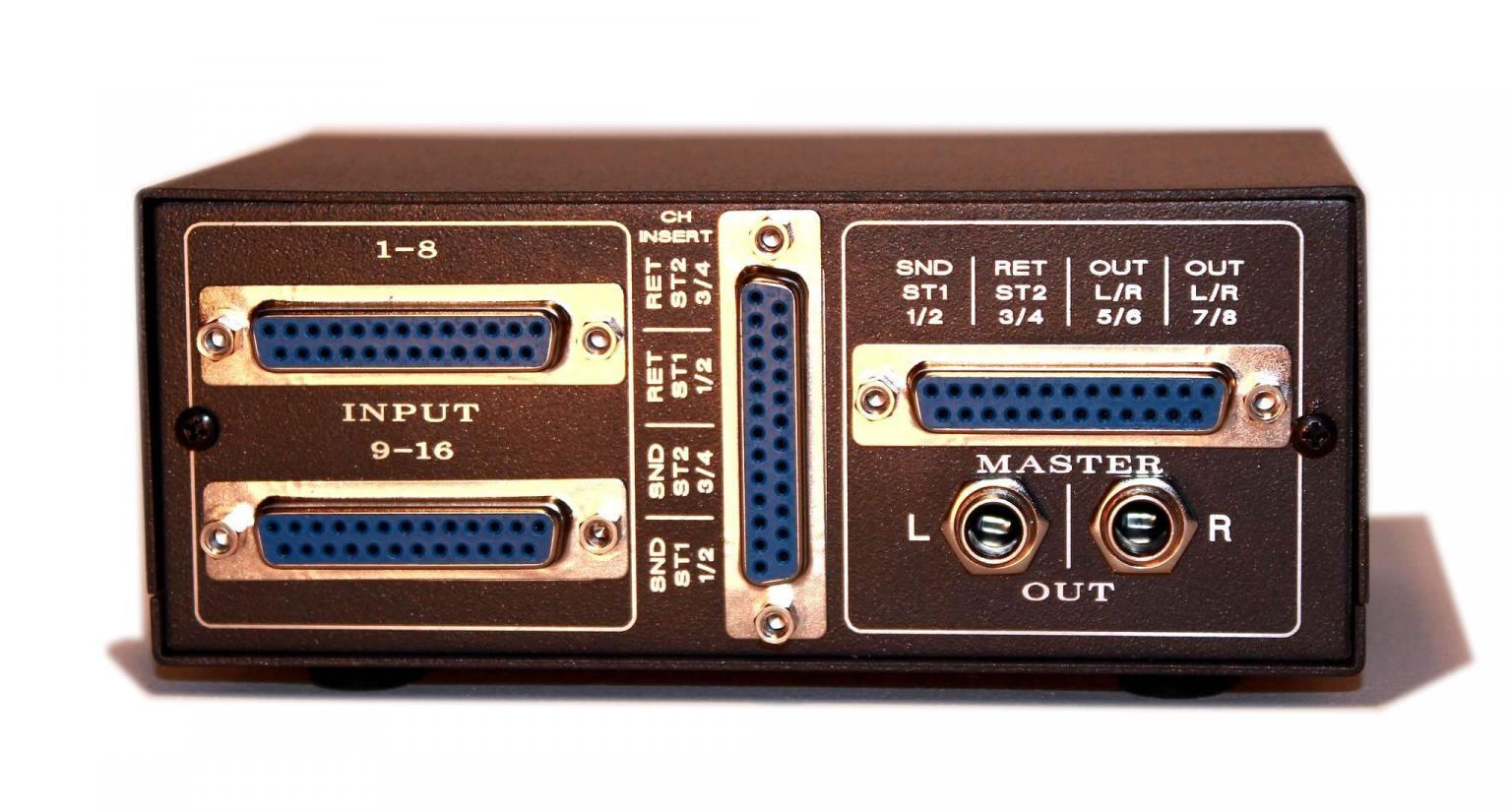 16 Input - 6 Out Summing Mixer – DSUB CHANNEL + MASTER INSERT ...