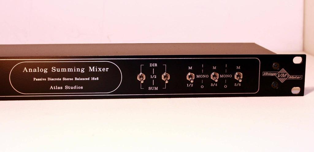 Passive Summing Mixer - Custom 19-inch rack 8 - 64 Input channel studio ...