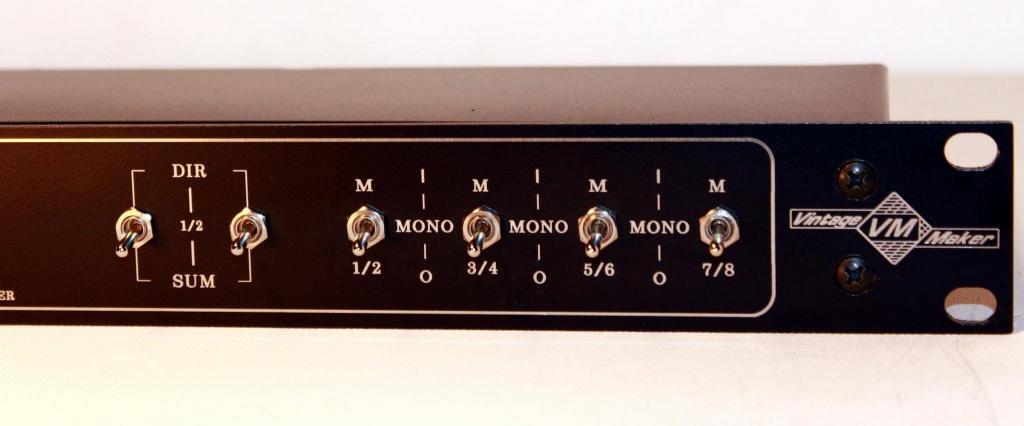 8-Channel Analog Summing Mixer with insert monitor gain control