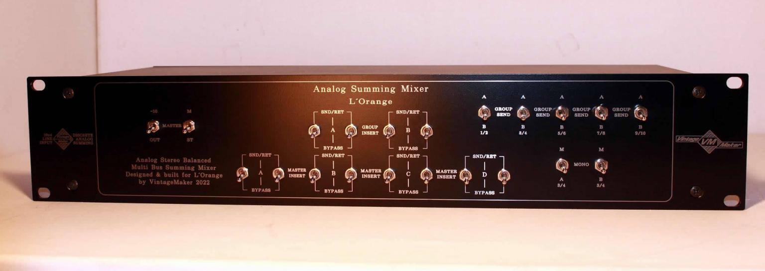 Analog Passive Multi 2-4-BUS Mix Sub Group Summing Mixer Vintage Maker