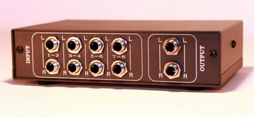 8 Ch Summing Box - Variable Headroom + Mono Switch - Select DSUB TRS XLR