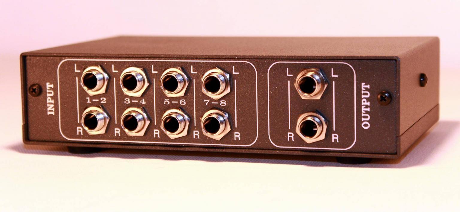8 Ch Summing Box - Variable Headroom + Mono Switch - Select DSUB TRS XLR