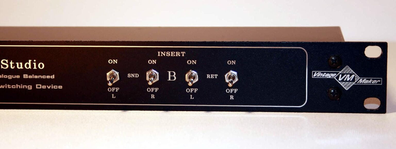Audio Insert Bypass Selector - Studio Line Switcher - Signal Router