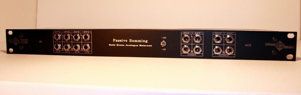 8-Ch Front Side Connection Summing Box with Inserts