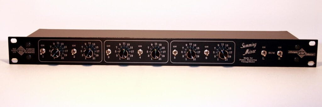 6-Input XLR Analog Summing Mixer with insert for synth daw drum machine