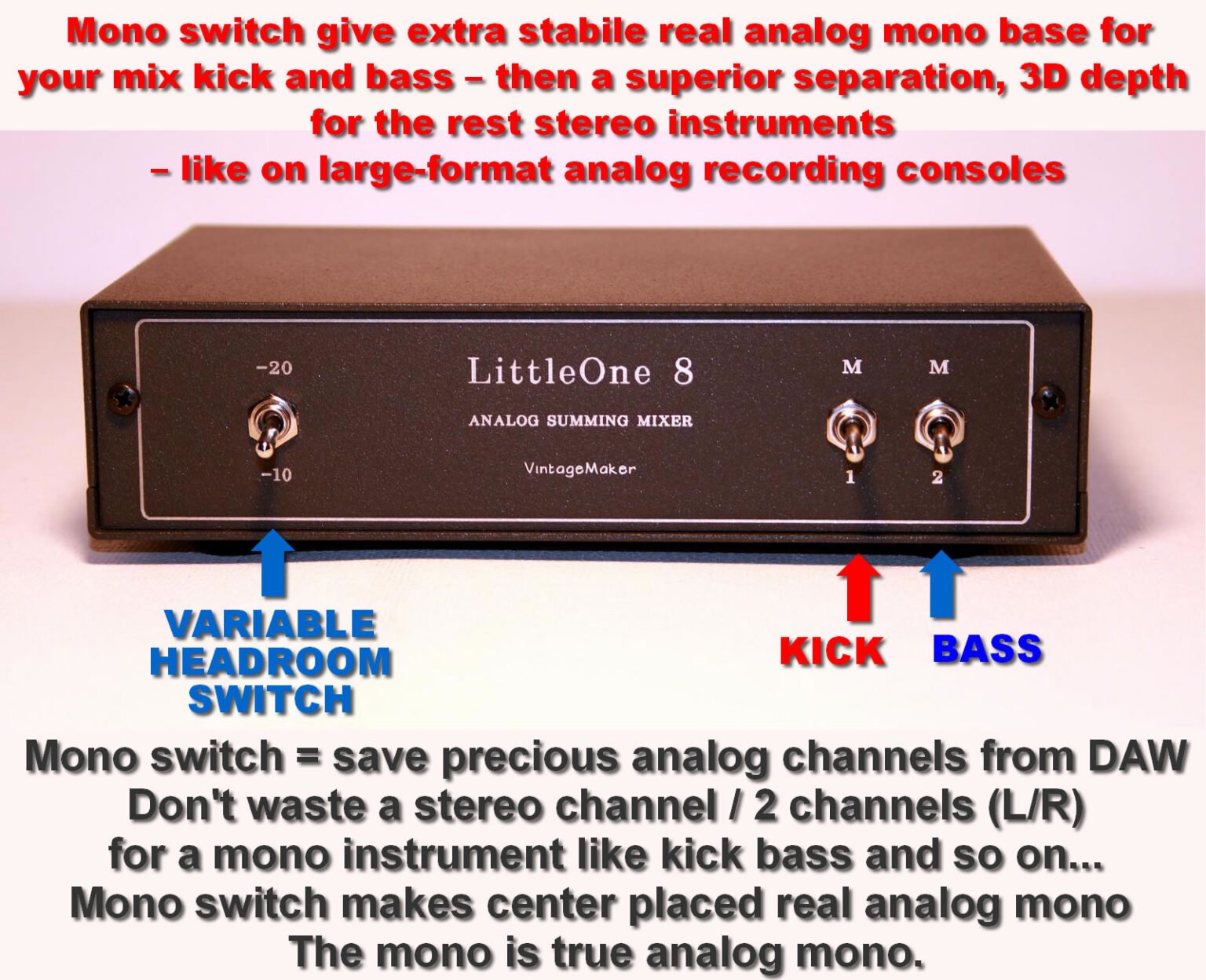 8-Input Summing Mixer - DSUB, TRS, or XLR (Select Connection Type) 1x ...