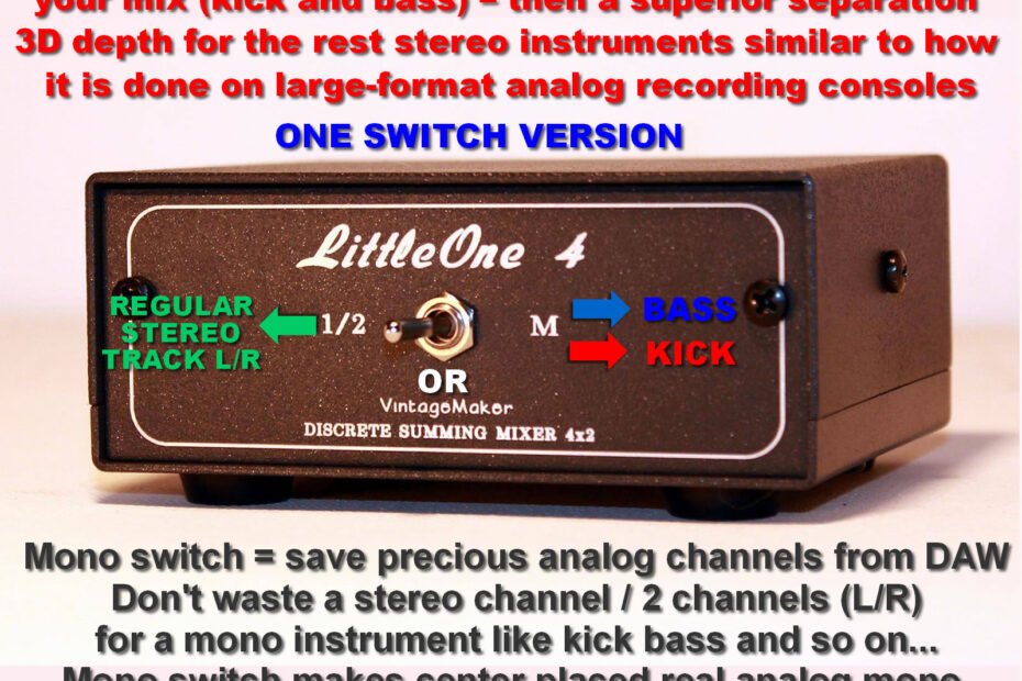 4 Input Ch Analog Summing Mixer for UAD Apollo Twin X MKII - Focusrite ...