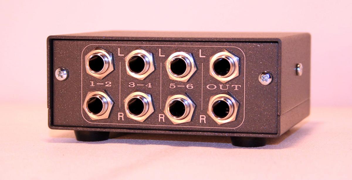 6 Ch Input Analog Studio Summing Mixer Box Passive Analog Box
