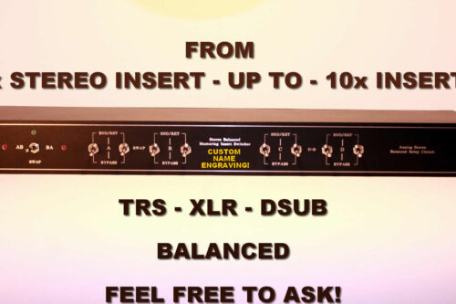 4 x Stereo TRS Swap Sequence Insert Bypass Studio Mastering switch ...