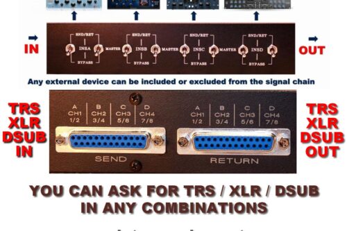 6 x Stereo Insert Bypass Studio Mastering switch Flip - Swap relay ...