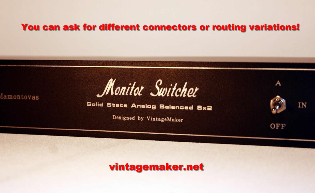 8×2 or 2×8 Studio Analog Switch Signal Line Instrument Monitor ...