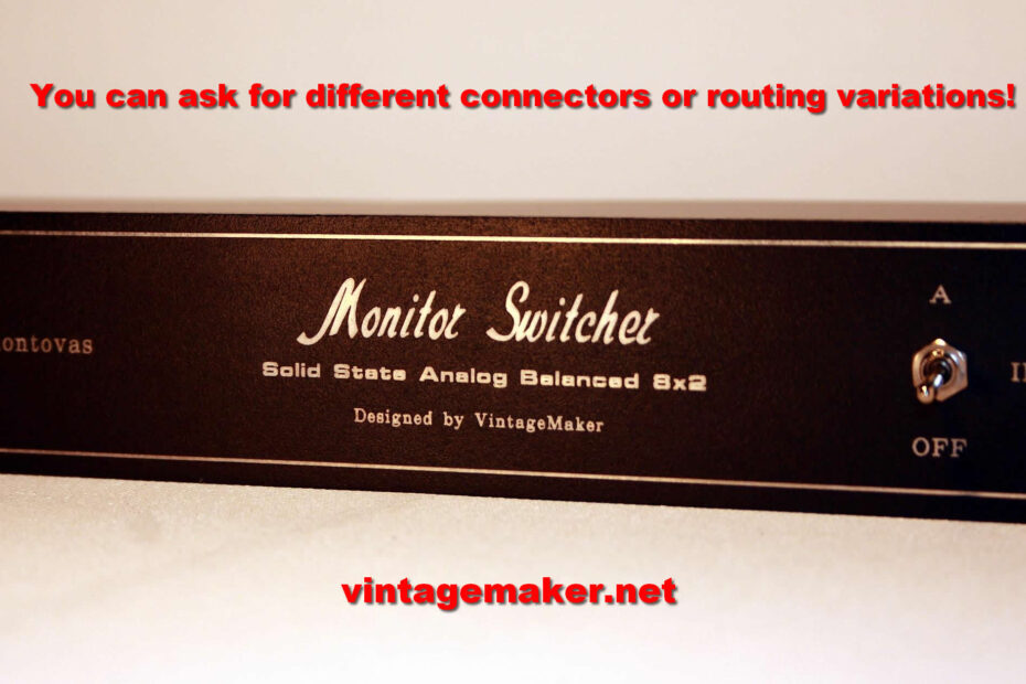 8×2 or 2×8 Studio Analog Switch Signal Line Instrument Monitor ...