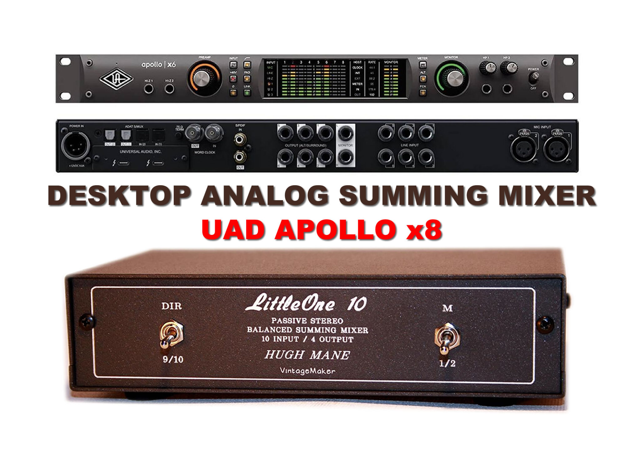 Summing Mixer designed for UAD Apollo Twin or RME Motu Focusrite ...