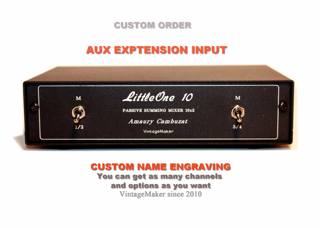 8 Ch Input Passive Summing Mixer – LittleOne Wide Audio - AUX Expansion ...