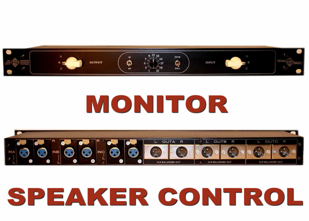 Rackmount Studio Monitor Controller - Speaker Volume Control