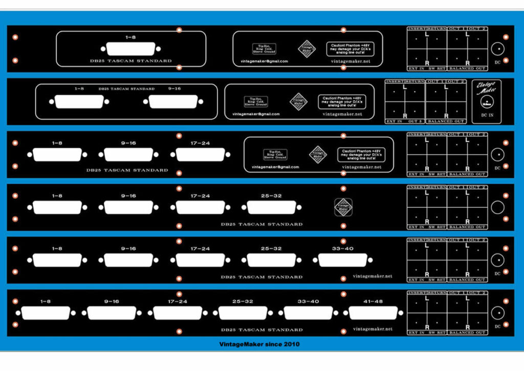 16 In - 2 or 4 Out Analog Passive Studio Summing Mixer DSUB -TRS or XLR ...