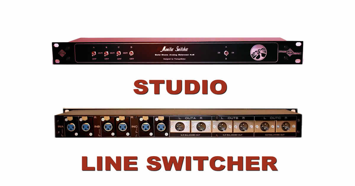 Rackmount Studio Switch - Analog Line Switcher Patchbay Switch