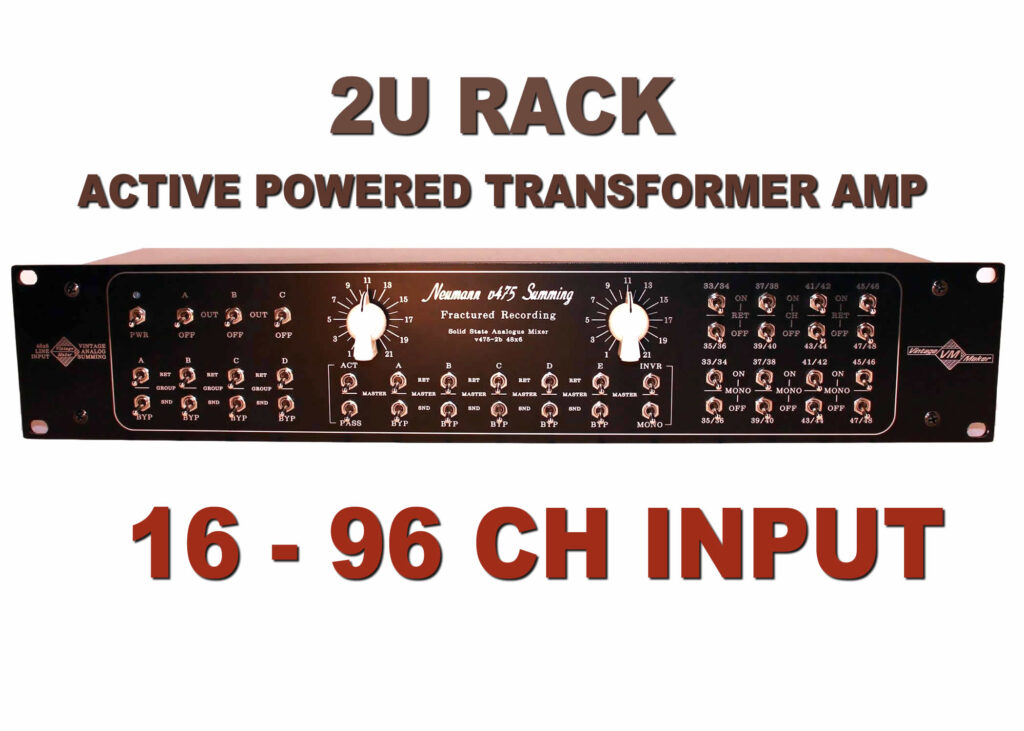 2U Rack Studio Summing Mixer - Vintage Maker Custom Studio Equipments