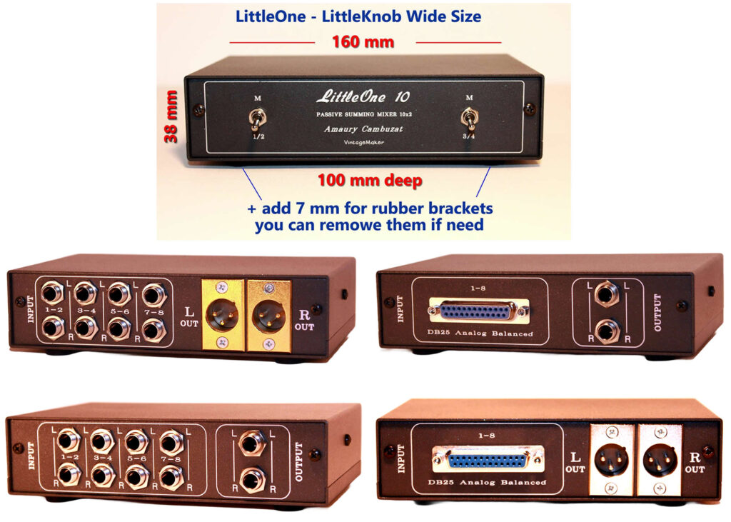 8-Input Summing Mixer-DSUB TRS XLR (Select Connection Type) with 1x STM ...
