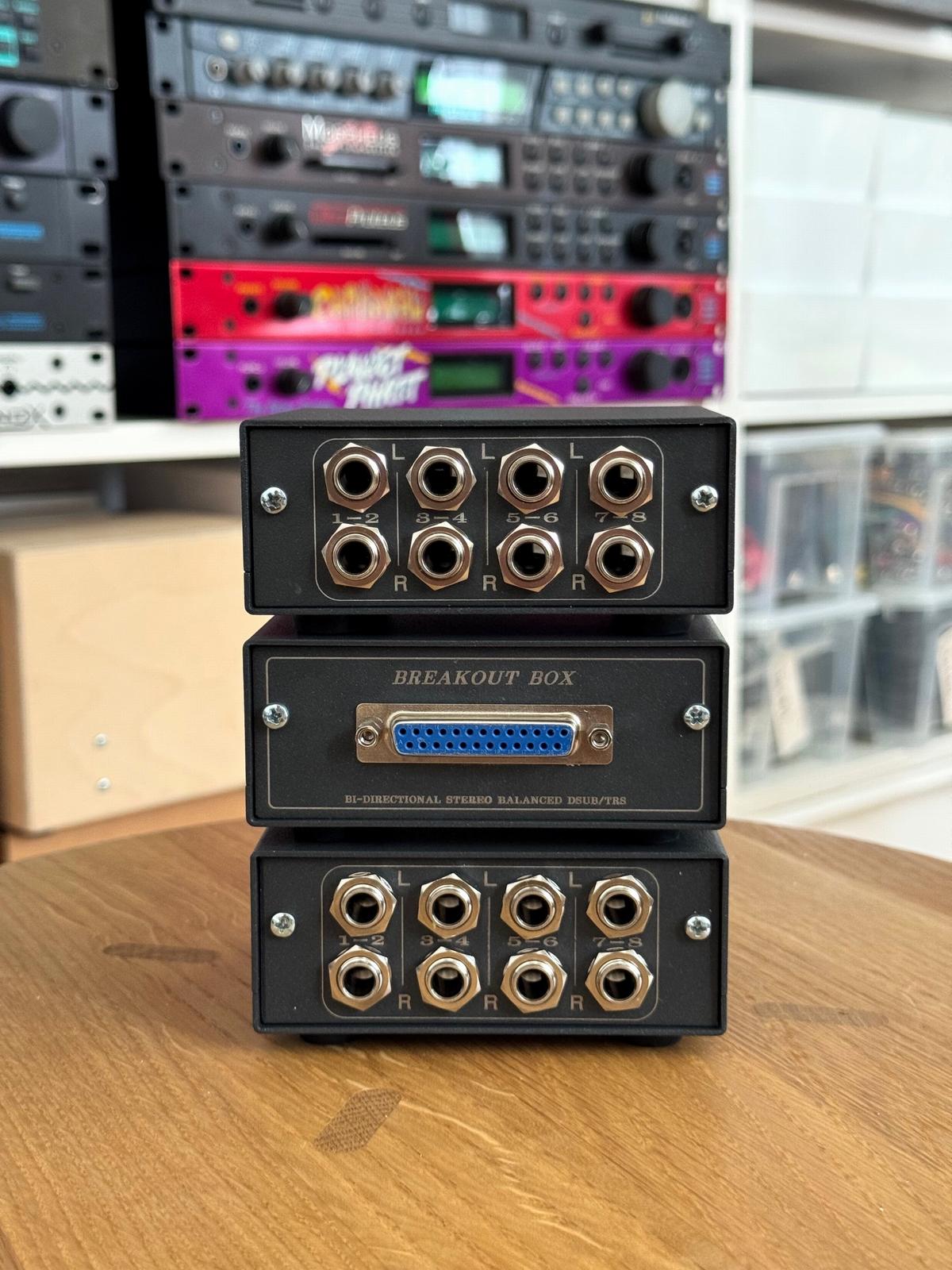 Db25 Breakout Box 8 Ch Analog Studio Breakout Box DSUB TRS