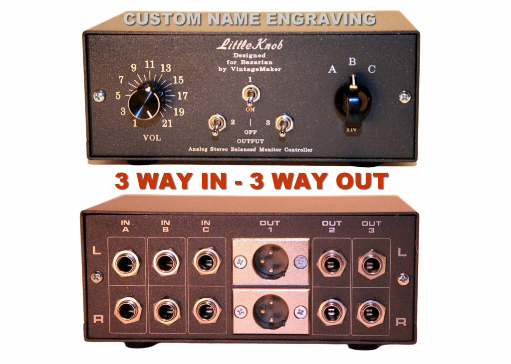 3 Way In - 3 Way Out - 6 In - 6 Out - TRS XLR Monitor Speaker ...