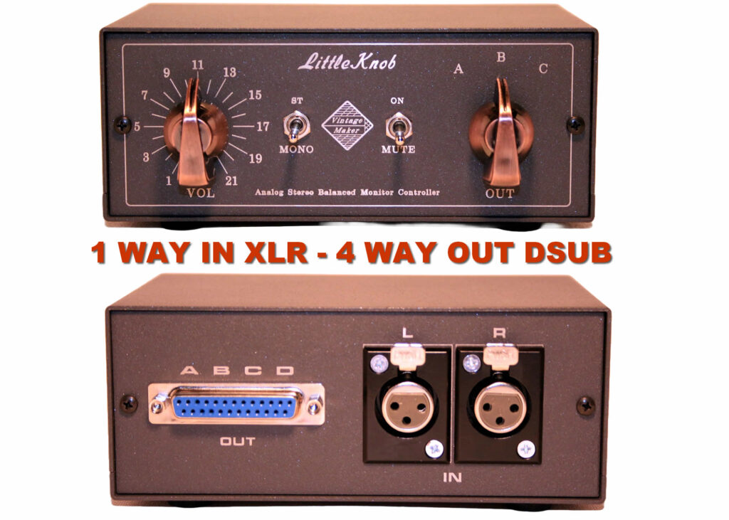 1 Way In - 4 Way Out - 2 In - 8 Out - XLR DSUB Monitor Speaker ...