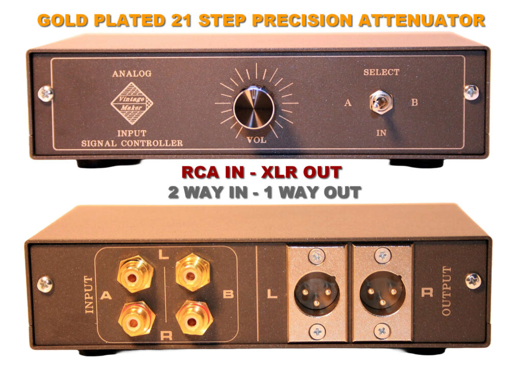 2-Way RCA to XLR Analog Audio Studio Signal Line Precision Monitor ...