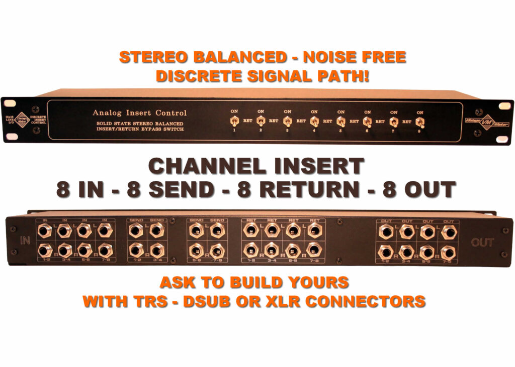 8-In 8-Out TRS - Channel Insert Studio Switch - Patchbay Instrument ...