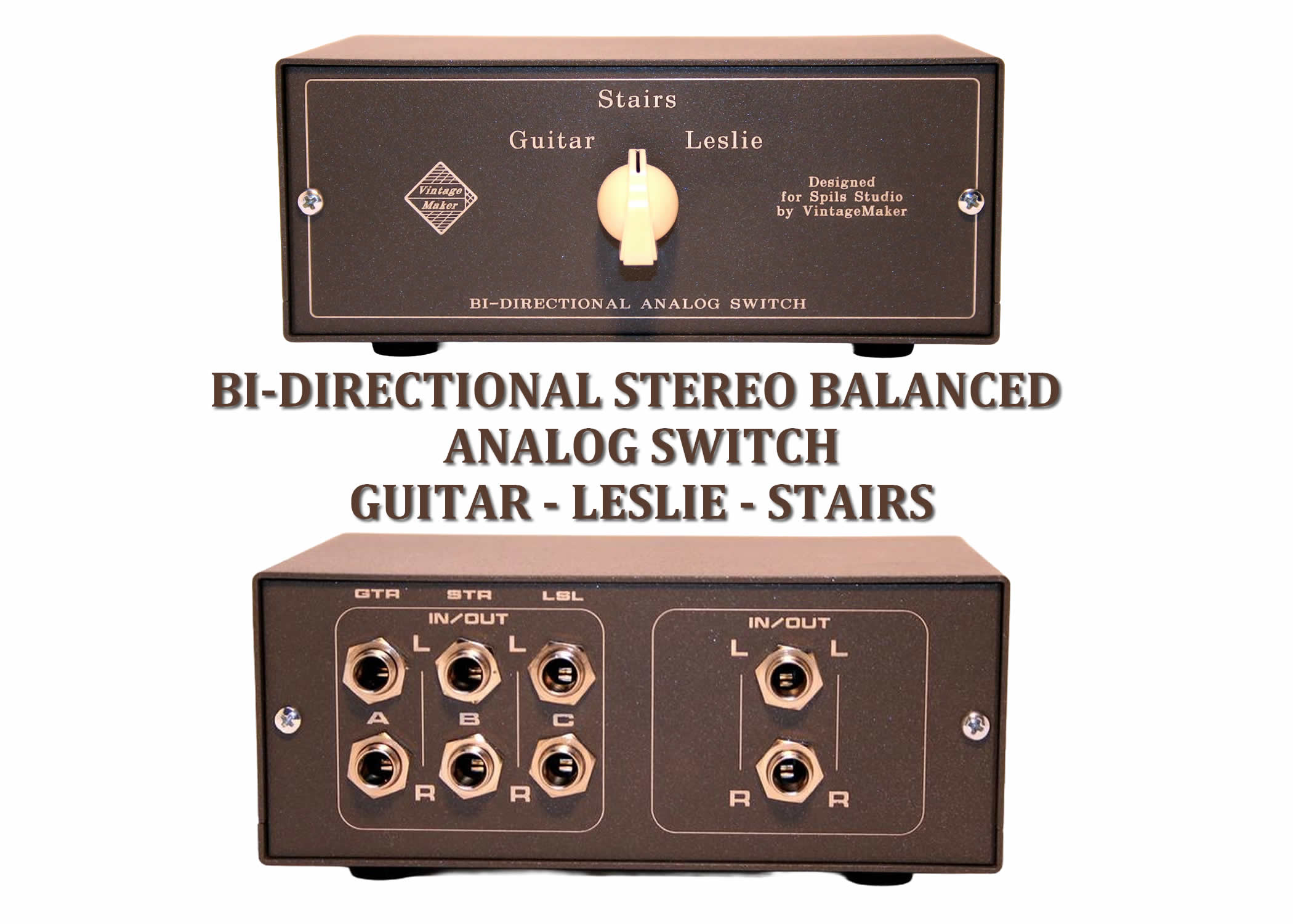 6 In / 2 Out or 2 In / 6 Out TRS Bi-Directional – Guitar Leslie Switch ...